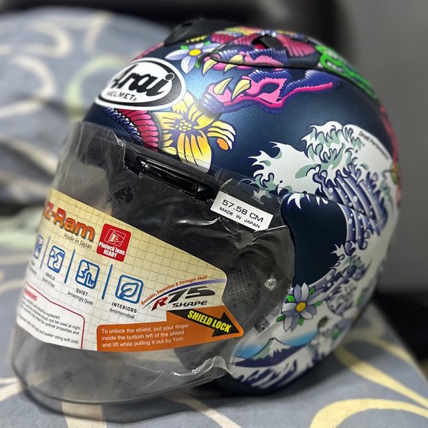 Arai VZ-Ram Oriental, Motorcycles, Motorcycle Apparel on Carousell