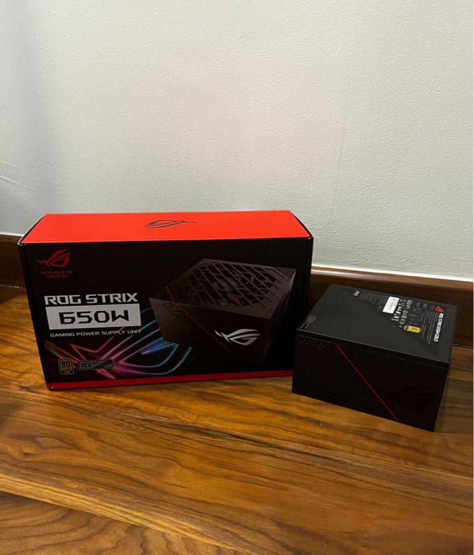 ASUS ROG STRIX 650W GOLD FULL MODULAR POWER SUPPLY, Computers & Tech ...