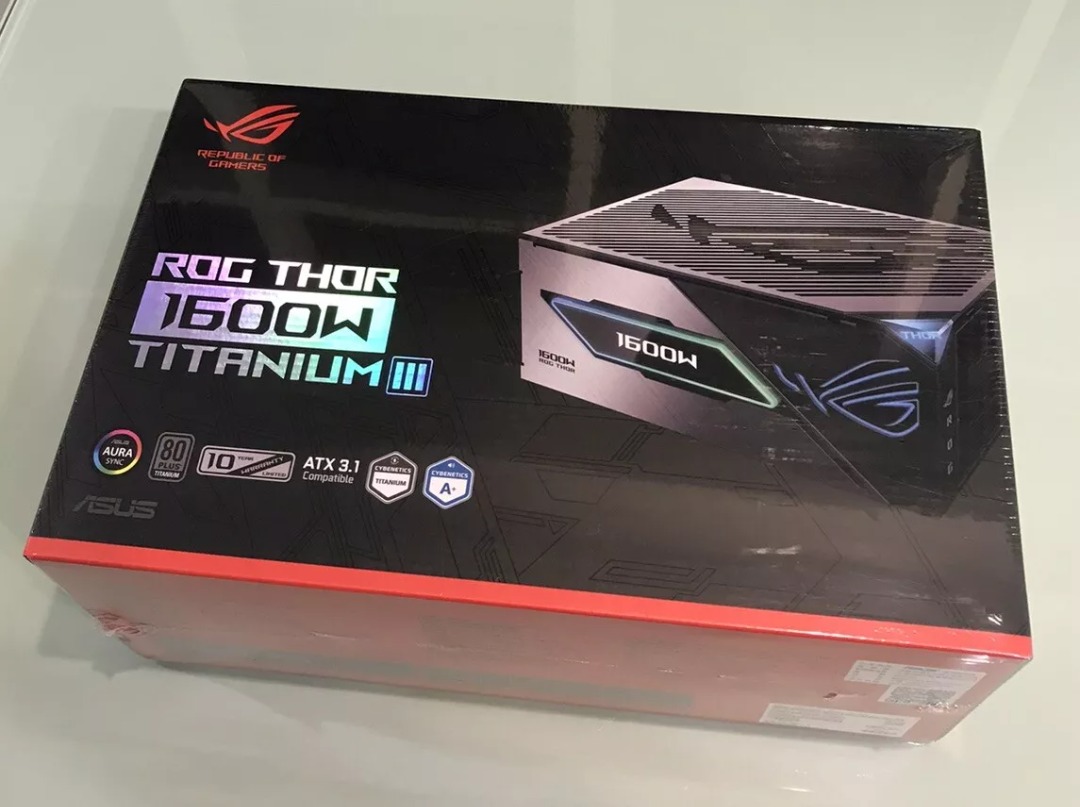 ASUS ROG THOR 1600W Titanium III MAGNETIC OLED DISPLAY Gaming Power ...