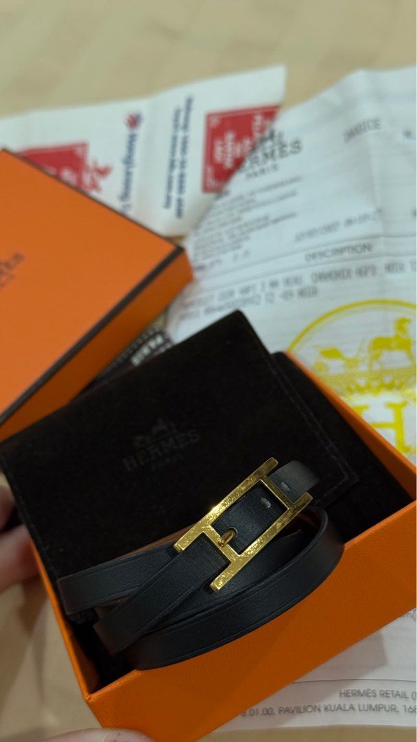Authentic [Full Set] Hermes Hapi 3 Bracelet, Luxury, Accessories on Carousell