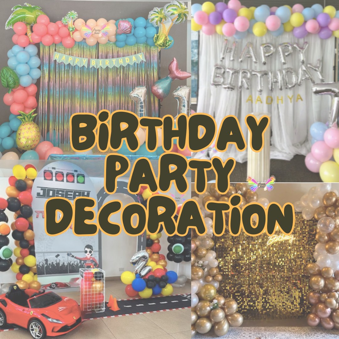 Birthday Party Decoration Setup Balloon party Proposal 100 days Baby ...