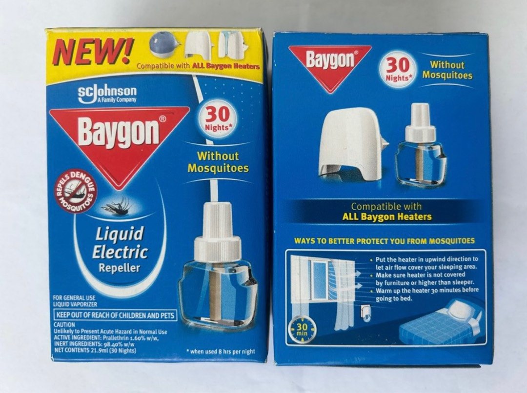 Dec 2026 BN Brand New Baygon Liquid Electric Repeller Refill 21.9ml ...