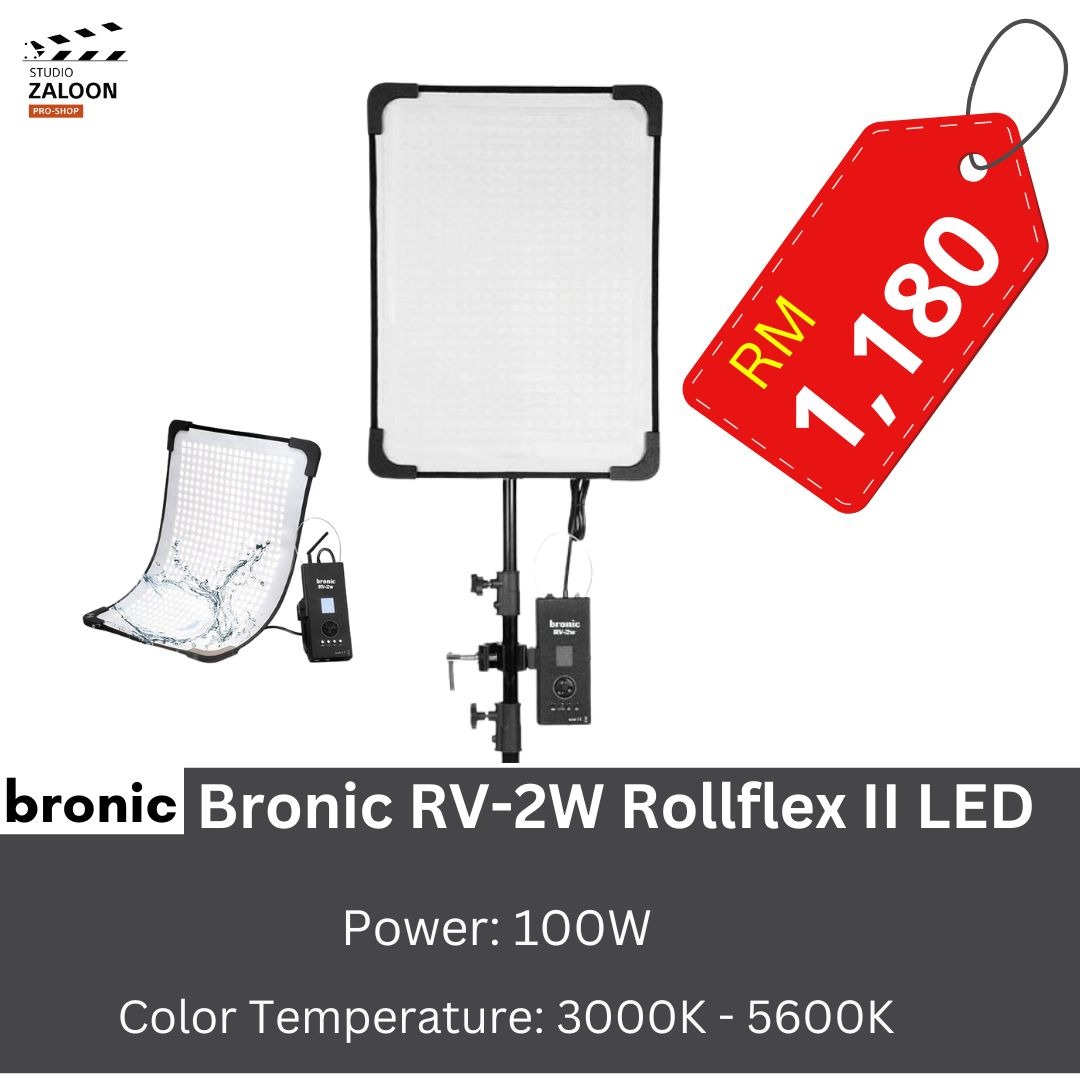 Bronic RV-2W Rollflex II LED Panel Light (100W), Photography ...