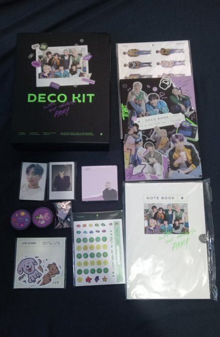 BTS UNSEALED DECO KIT WITH COMPLETE AND SEALED INCLUSIONS (NO RPC ...