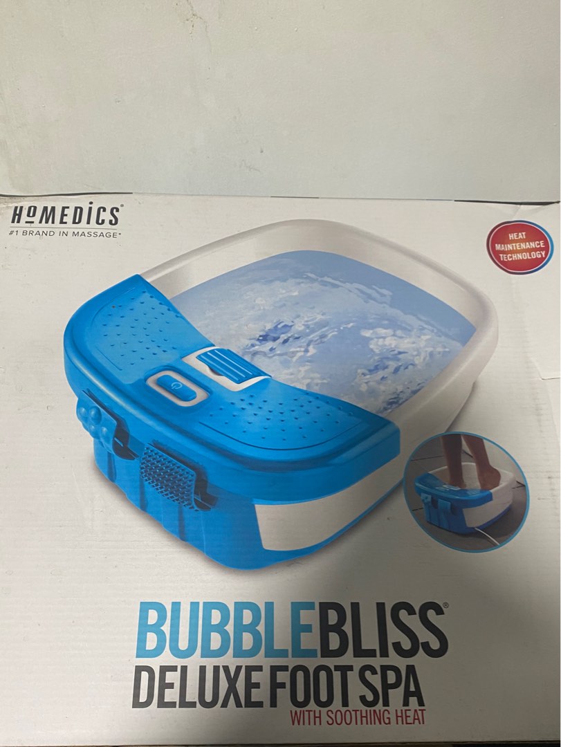 Bubble Bliss Deluxe Foot Spa with Soothing heat, Beauty & Personal Care ...