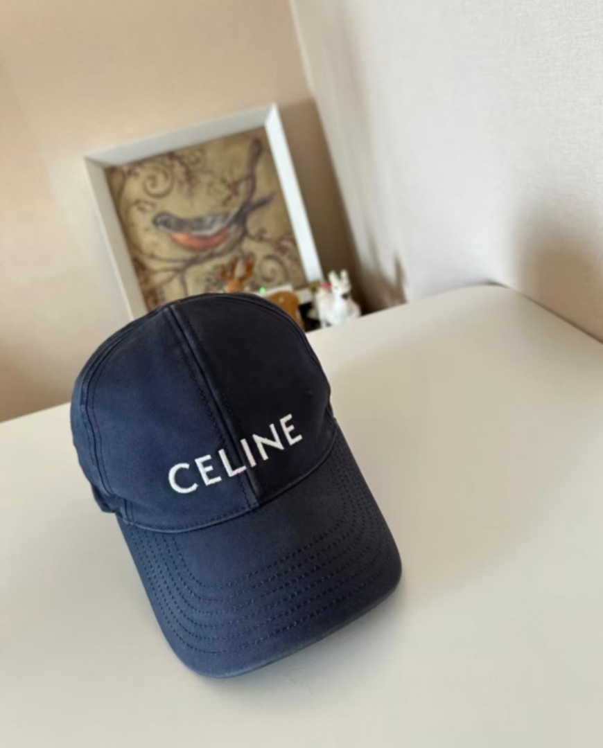 CELINE Logo cap, Women's Fashion, Watches & Accessories, Hats & Beanies ...