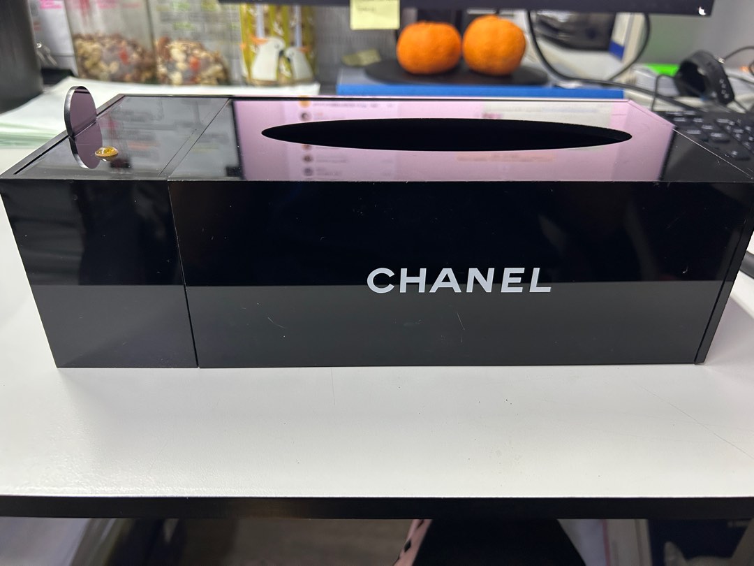 CHANEL tissue box, Furniture & Home Living, Cleaning & Homecare ...