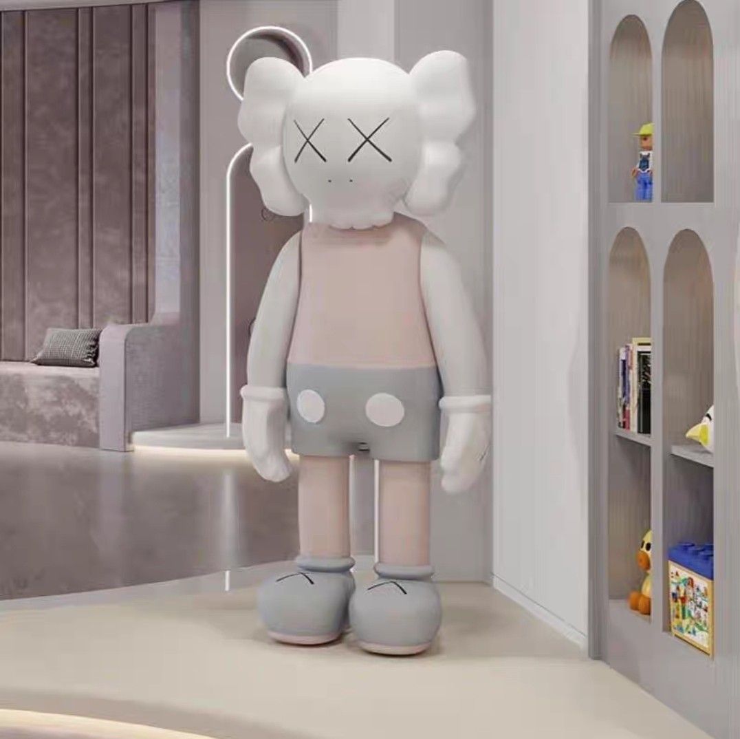 Chao play kaws doll big decoration sesame street sculpture violent bear ...