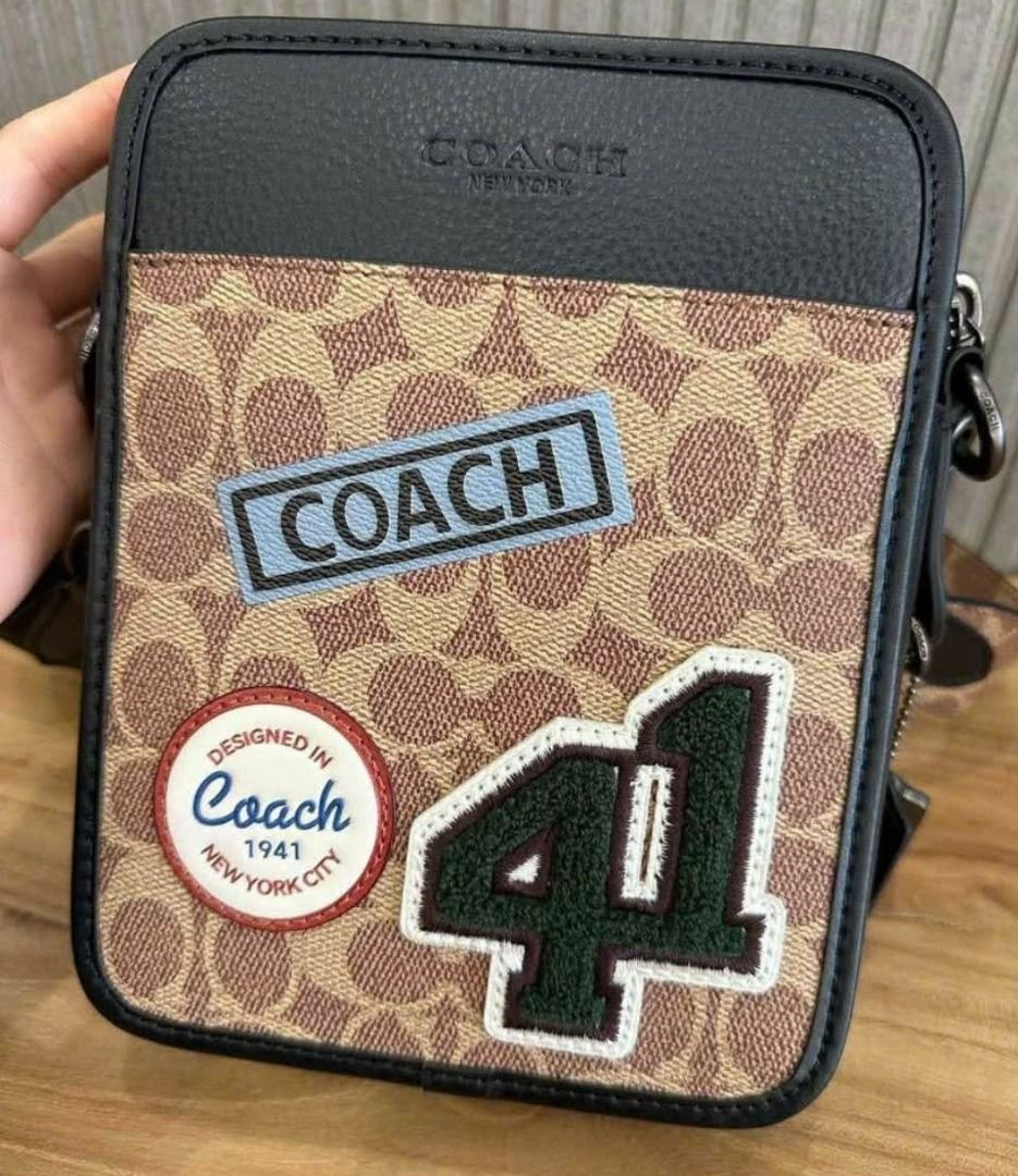 Coach CY895 Sullivan Crossbody Bag in Tan Signature Coated Canvas ...