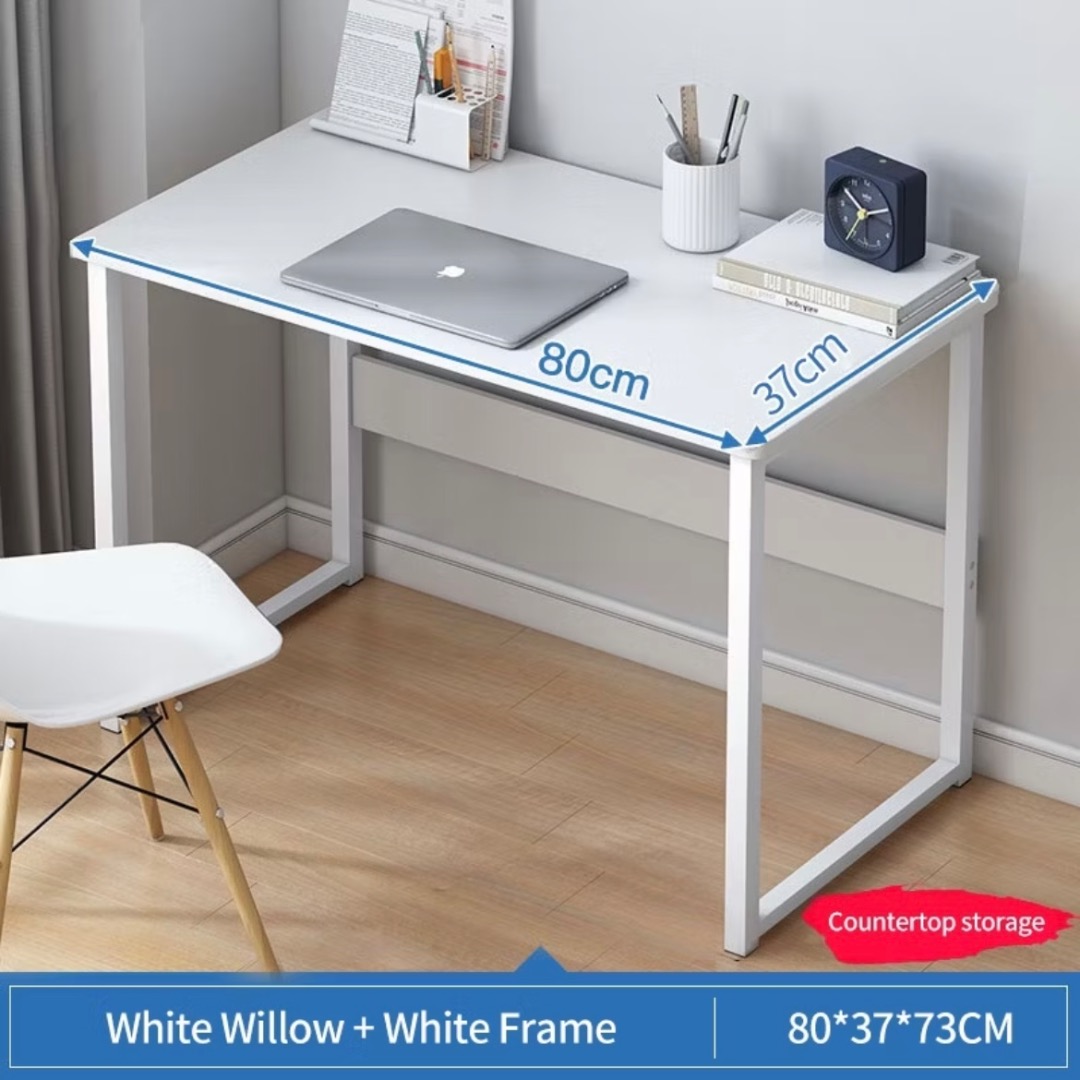 Simple Compact Office Desk | Space Saving Laptop Table With Countertop ...