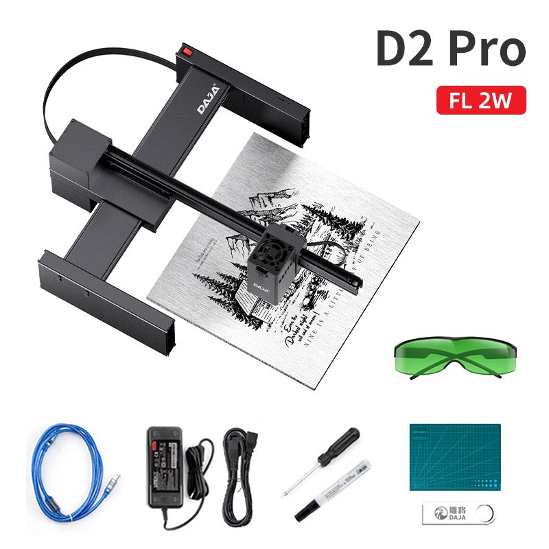 DAJA D2 Pro Laser Engraving Machine Acrylic Printer Small Automatic ...
