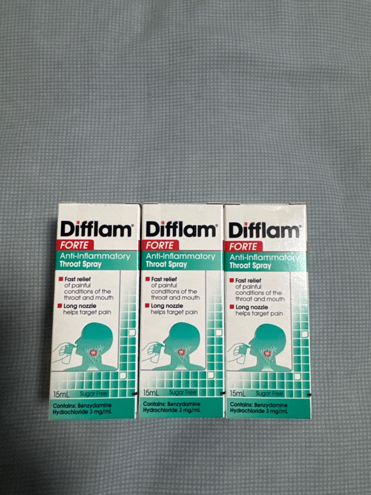 Difflam Anti inflammatory throat spray, Health & Nutrition, Medical Supplies & Tools on Carousell