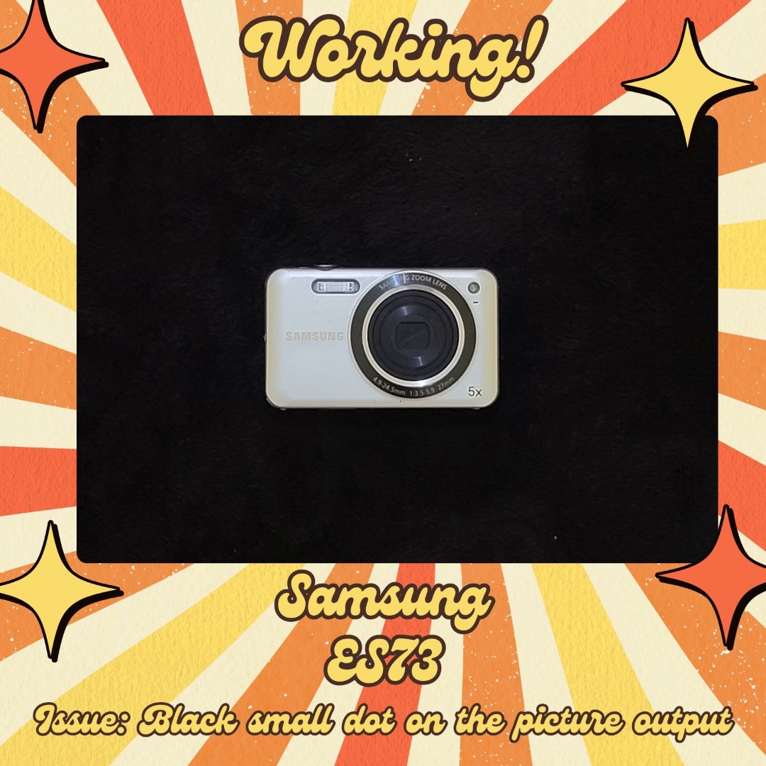 Digicam Silver and Black Samsung ES73, Photography, Cameras on Carousell