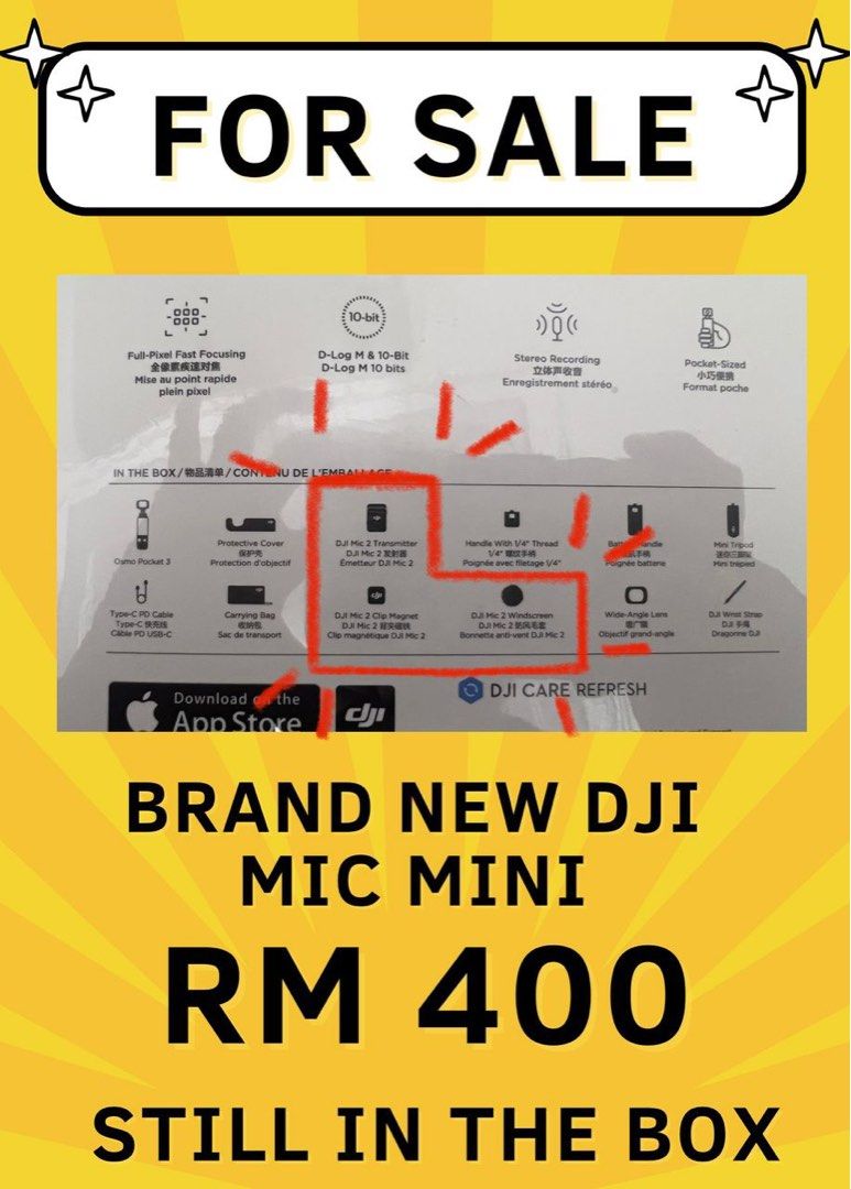 DJI mic 2 transmitter with magnet clip and windscreen, Audio ...