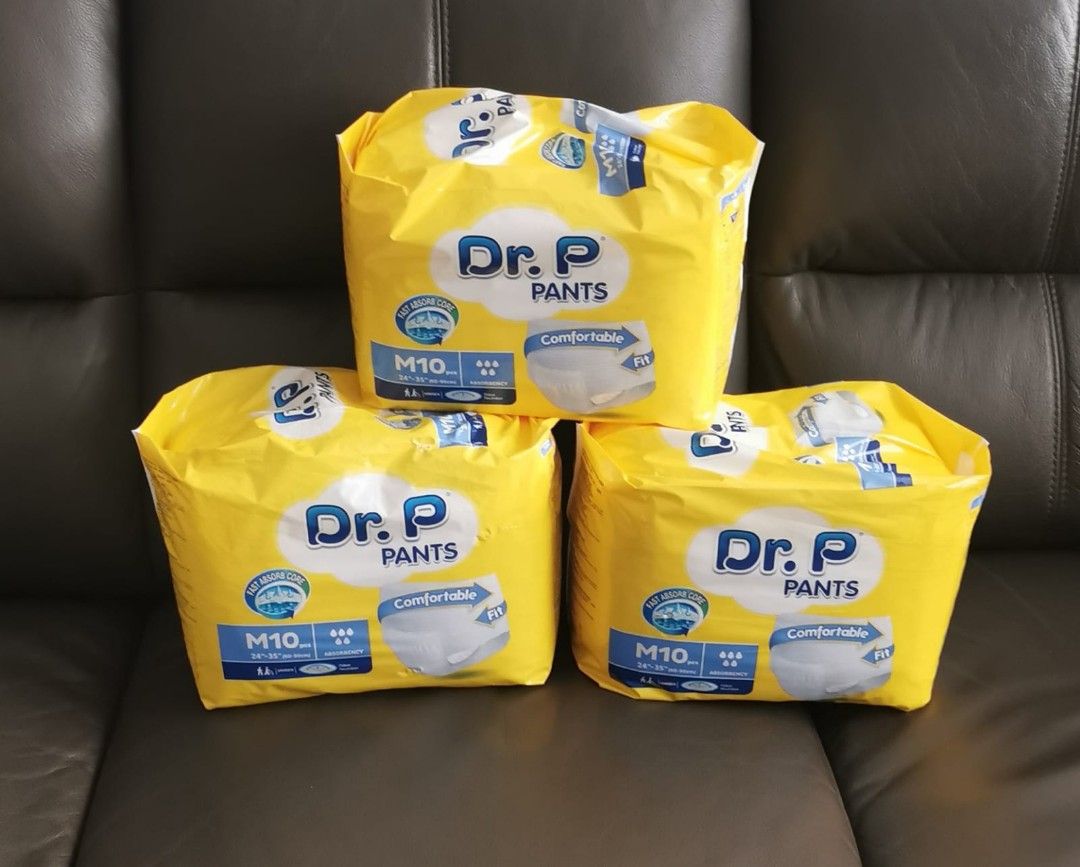 Dr P. Pants Adult Diapers by Tena (Size : M), Health & Nutrition ...