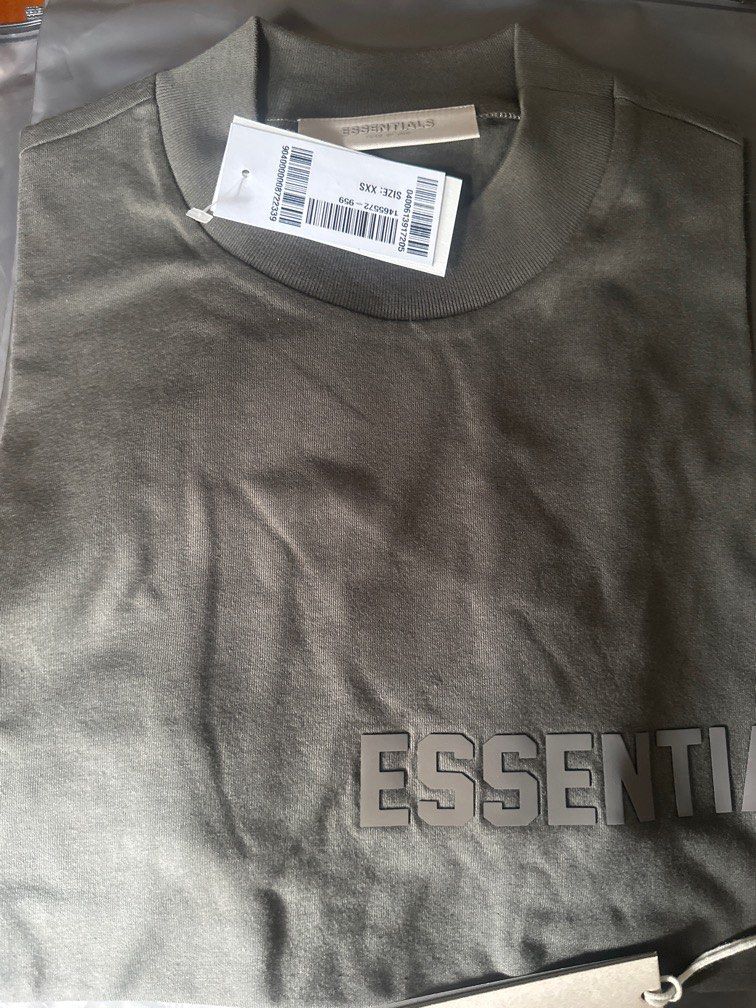 Fear of God Essentials SS24 tshirt 2024 fall edition BLACK AND SEAL, Men's Fashion, Tops & Sets ...