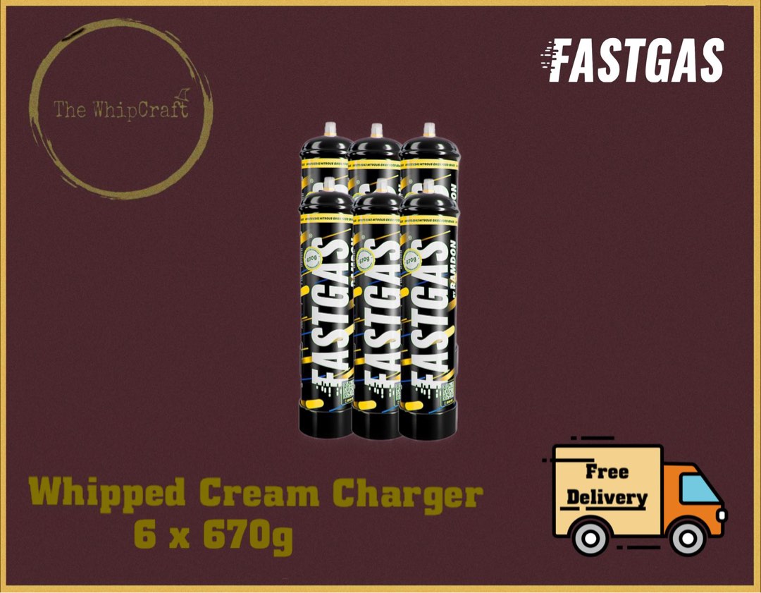 [FREE 24/7 DELIVERY] 670G Whipped Cream Charger |Nitrous Oxide |N2O| 1 ...