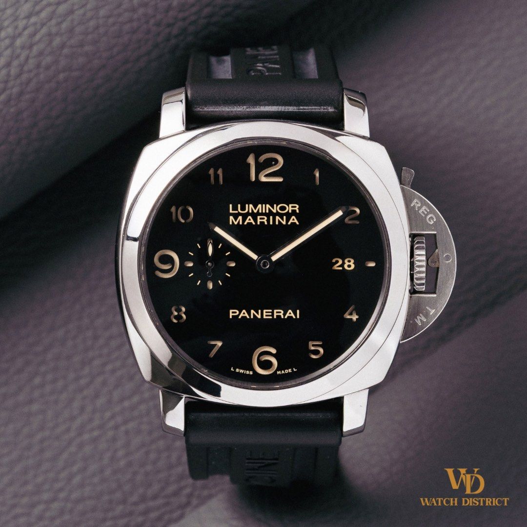 Full Set 44mm Panerai Luminor Marina 1950 3 Days PAM00359 Black Dial ...