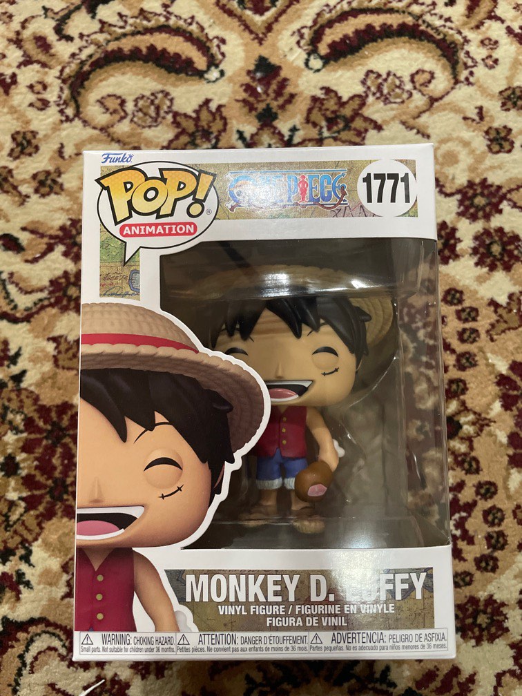 funko pop one piece monkey d luffy with meat, Hobbies & Toys, Toys ...