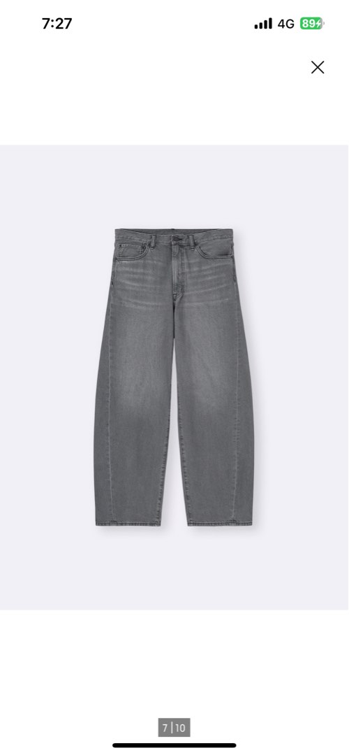 GU Barrel Jeans L80, Men's Fashion, Bottoms, Jeans on Carousell