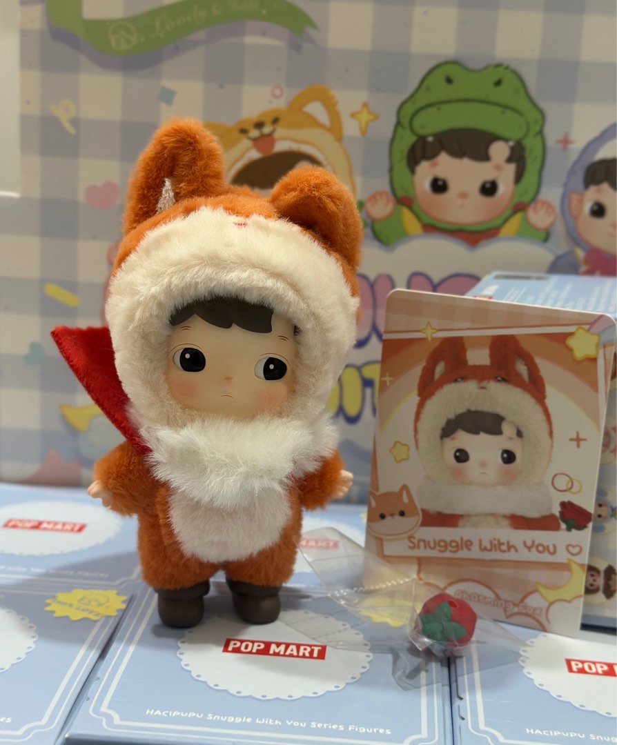 Hacipupu charming fox snuggle with you popmart official, Toys ...