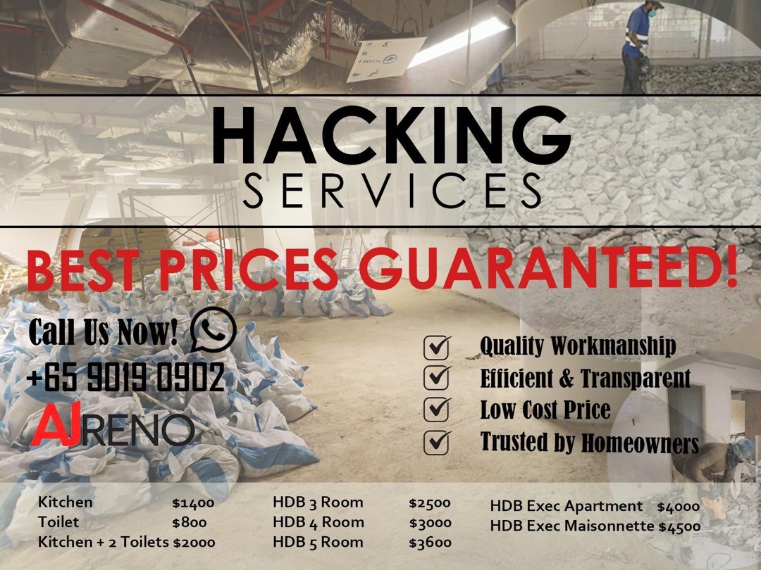 Hacking & Tiling services/Reinstatement/Demolition services/Tiling ...