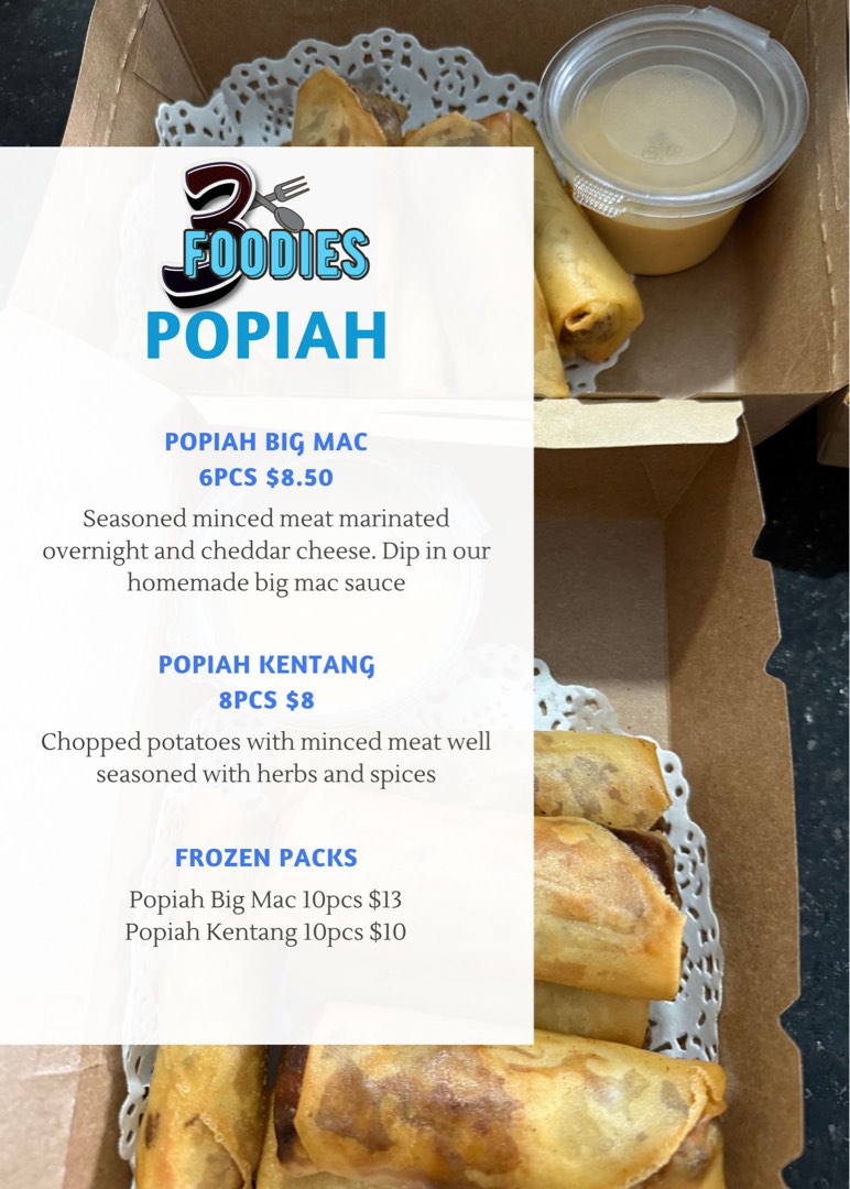 HALAL Popiah Big Mac / Popiah Kentang, Food & Drinks, Homemade Bakes on ...