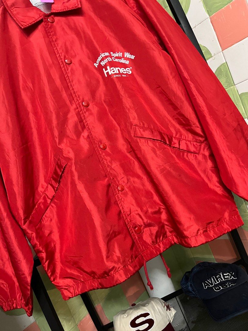 Hanes USA Coach Jacket, Men's Fashion, Coats, Jackets and Outerwear on ...