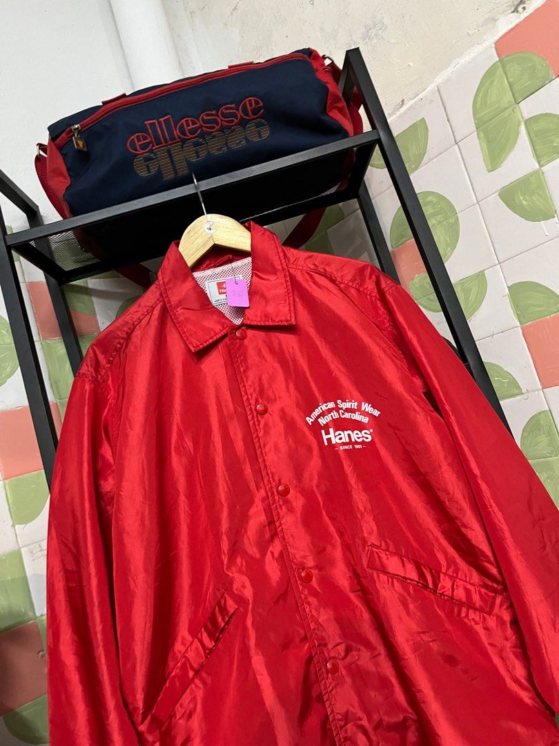 Hanes USA Coach Jacket, Men's Fashion, Coats, Jackets and Outerwear on ...