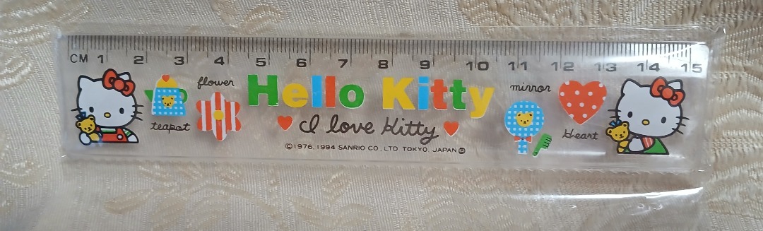 Hello Kitty ruler 間尺 收藏品 90年代 中古品 sanrio 文物 圖三免費送 童年回憶 childhood ...