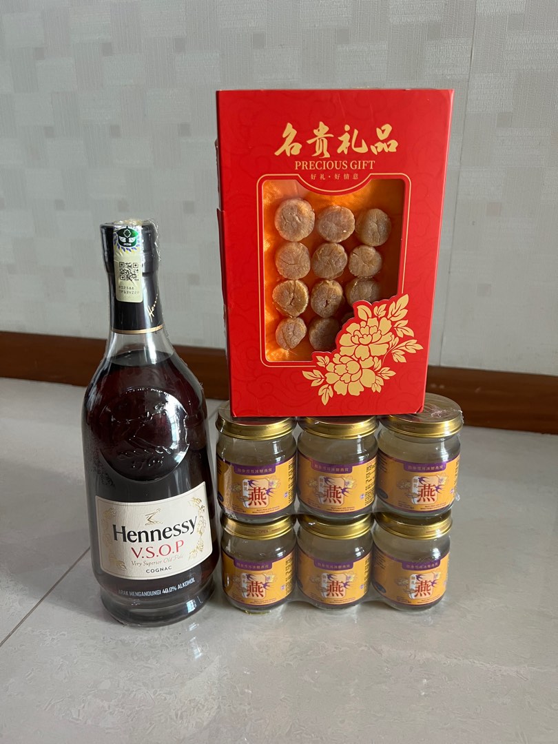 Hennessy VSOP Bird Nest Dried Scallops, Food & Drinks, Alcoholic ...