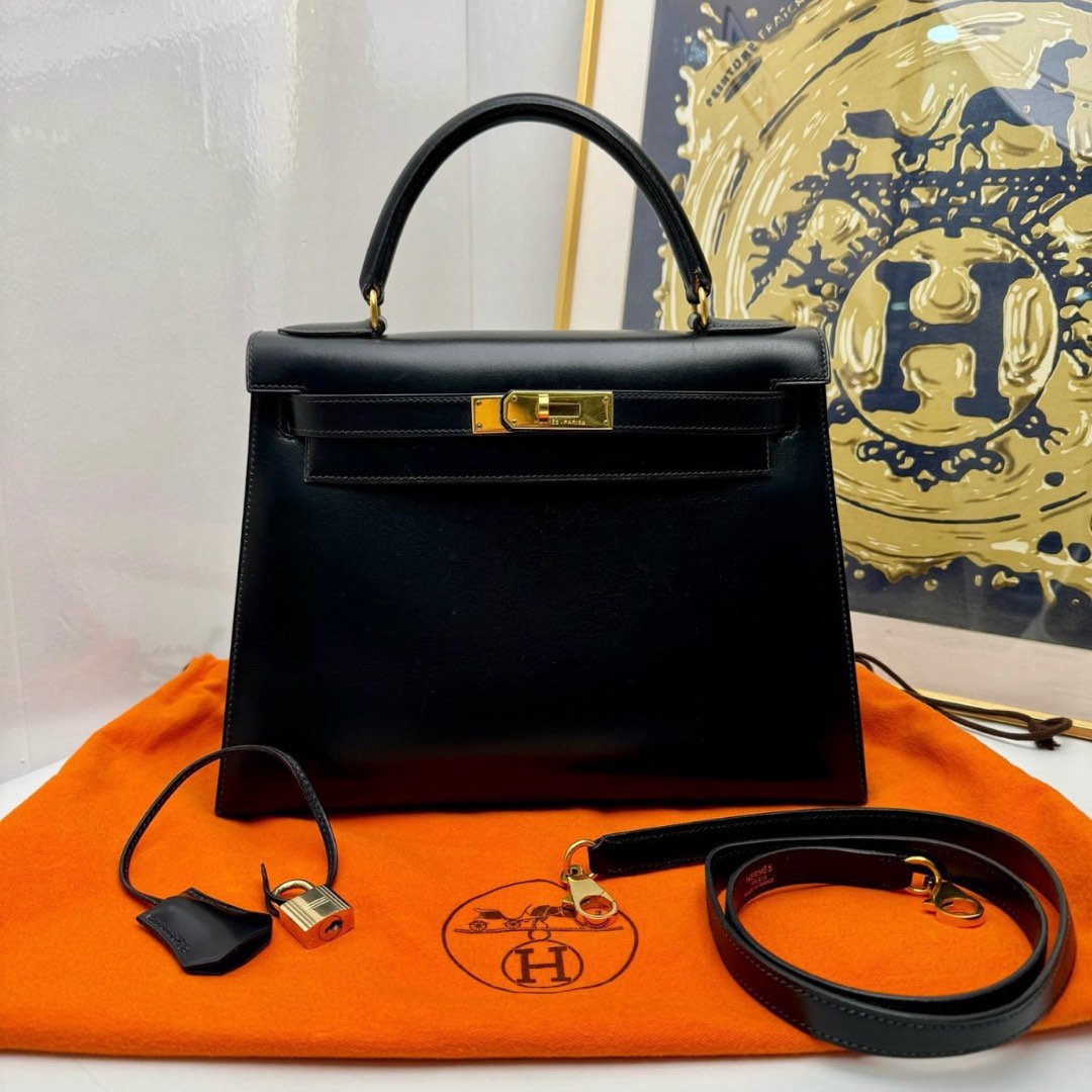 Hermes Kelly 28 Box , Luxury, Bags & Wallets on Carousell
