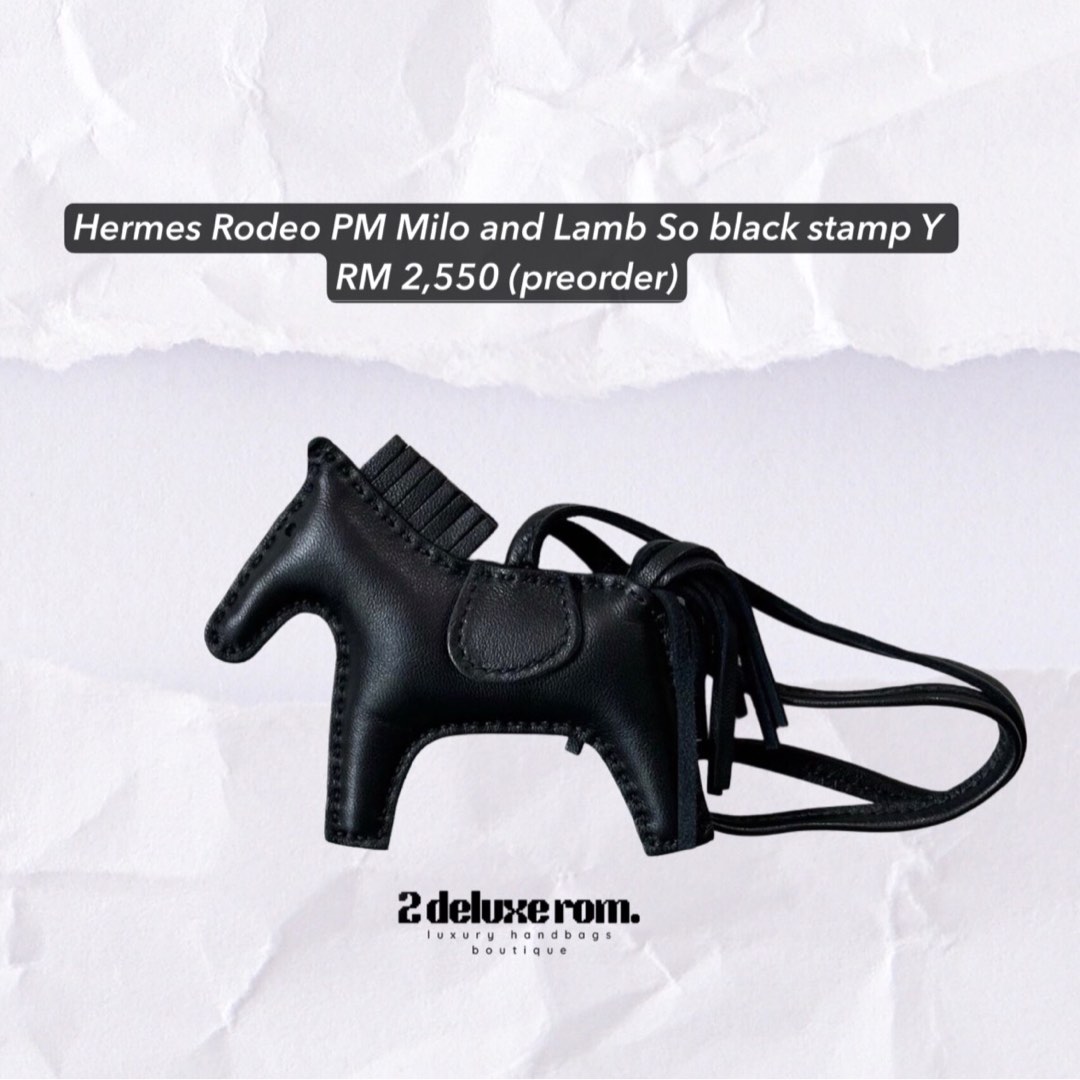 Hermes Rodeo PM Milo and Lamb So black stamp Y | FIXED PRICE, Luxury ...
