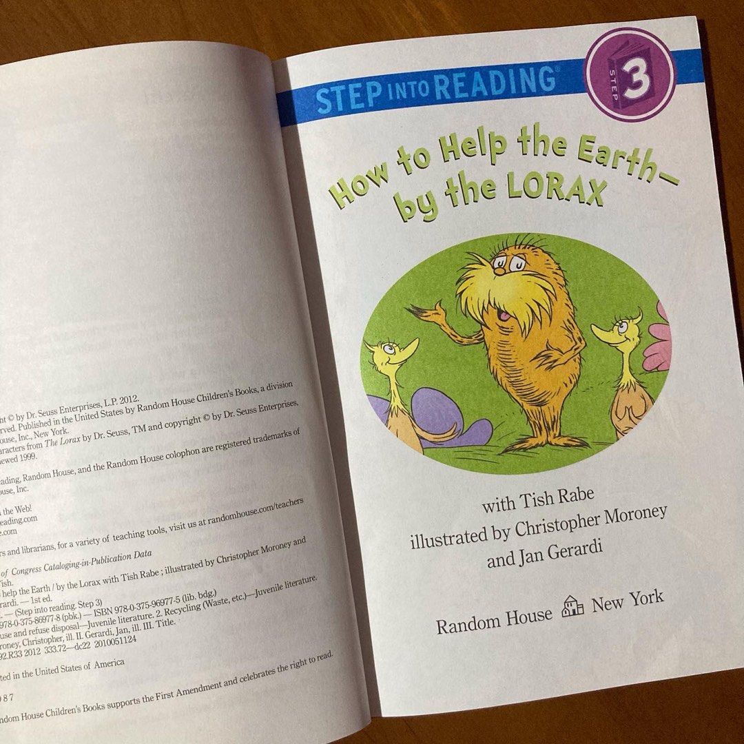 How To Help The Earth - by the Lorax with Tish Rabe, Illustrated by ...