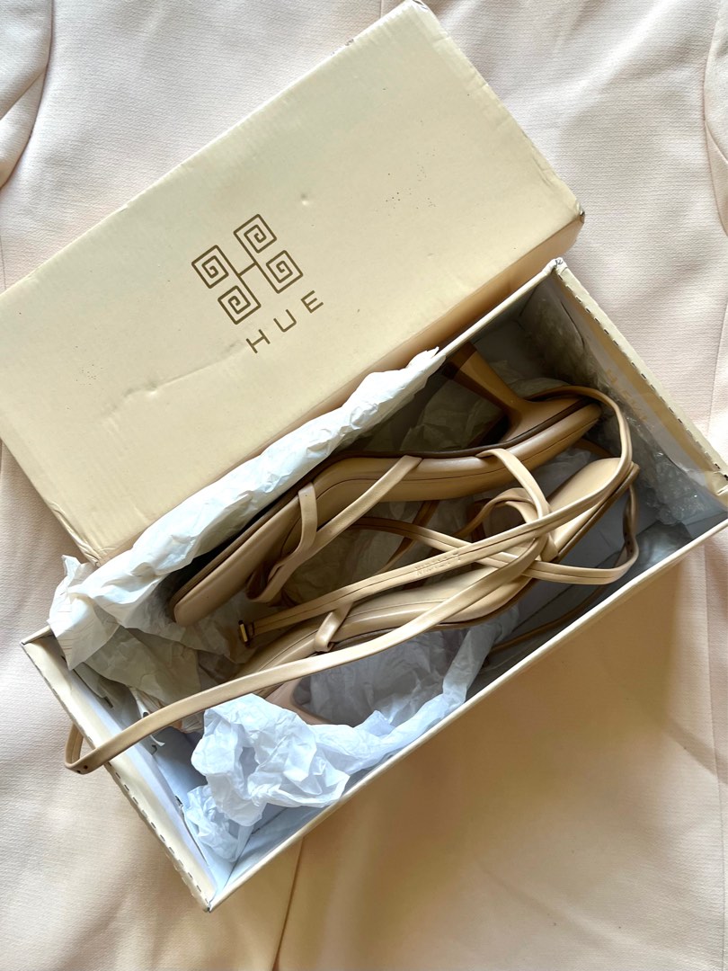 Hue Manila Kerala Strappy Kitten Heels in Naturale not Zara Mango ...
