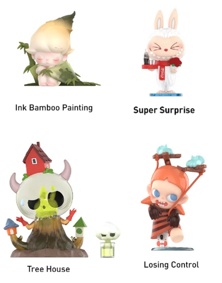 Ink Bamboo Painting (Dimoo) , Tree House (Labubu) , Super Surprise ...