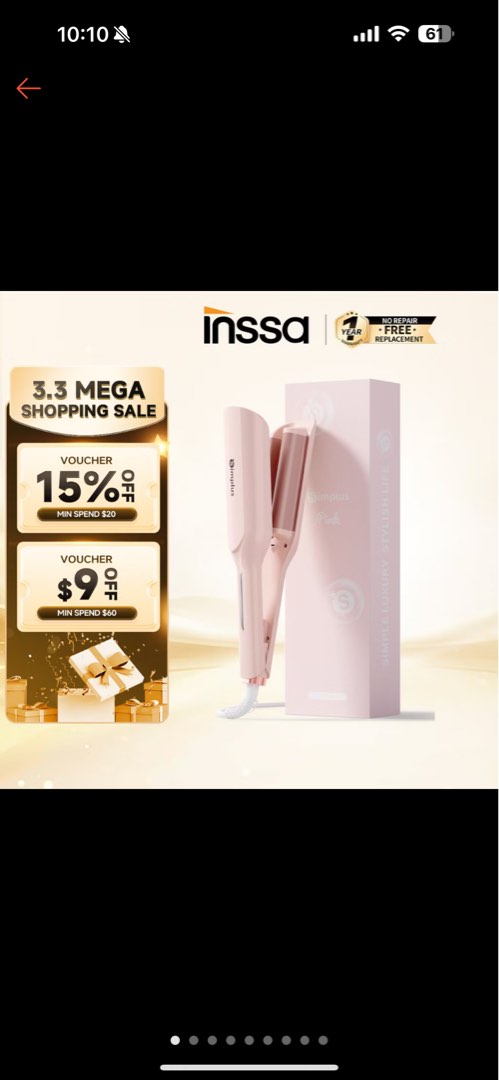 INSSA 32MM Egg Roll Hairstyle Hair Curler Water Ripple Wavy Hair Egg ...