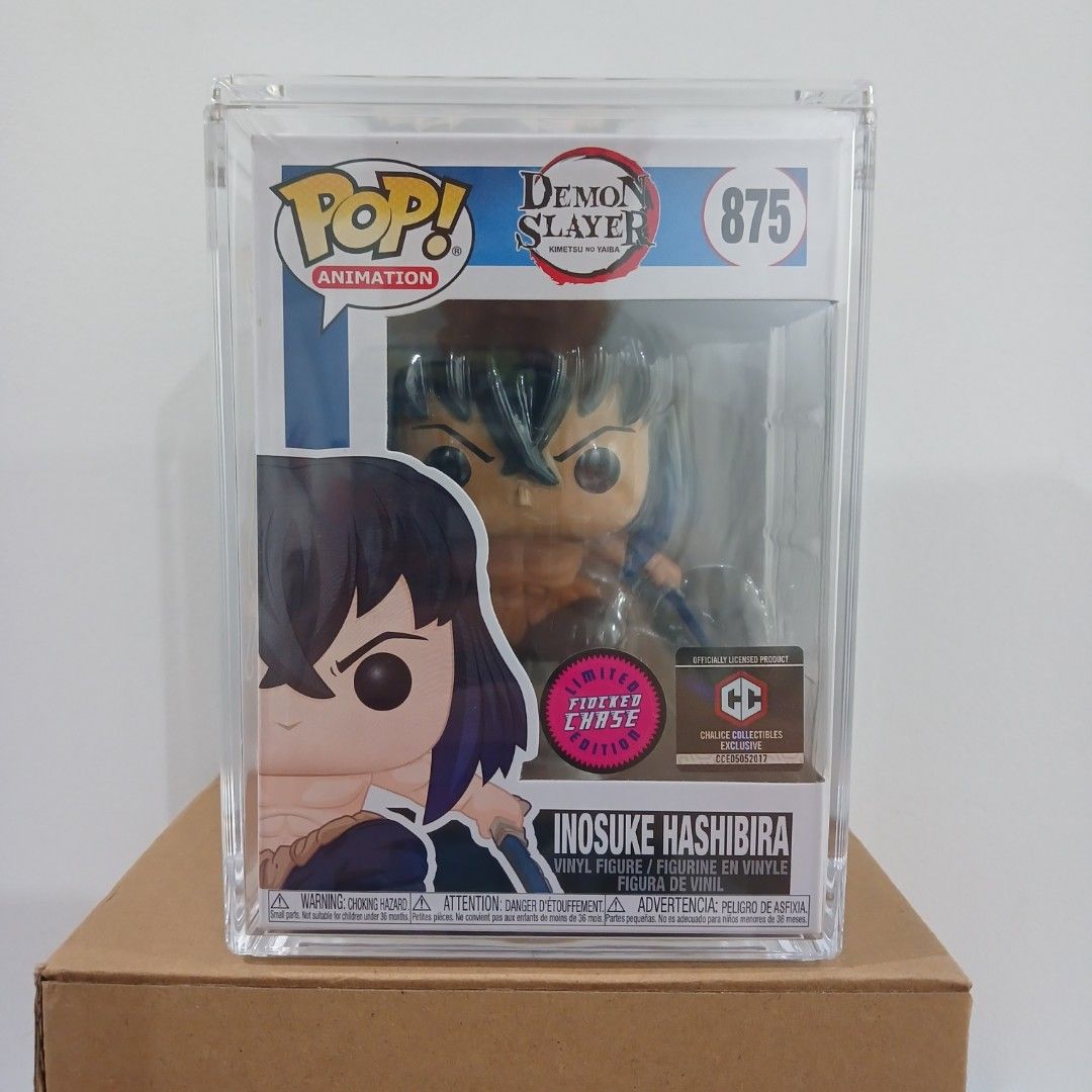 (In-stock) Funko Pop Demon Slayer Inosuke Chalice Flocked CHASE ...