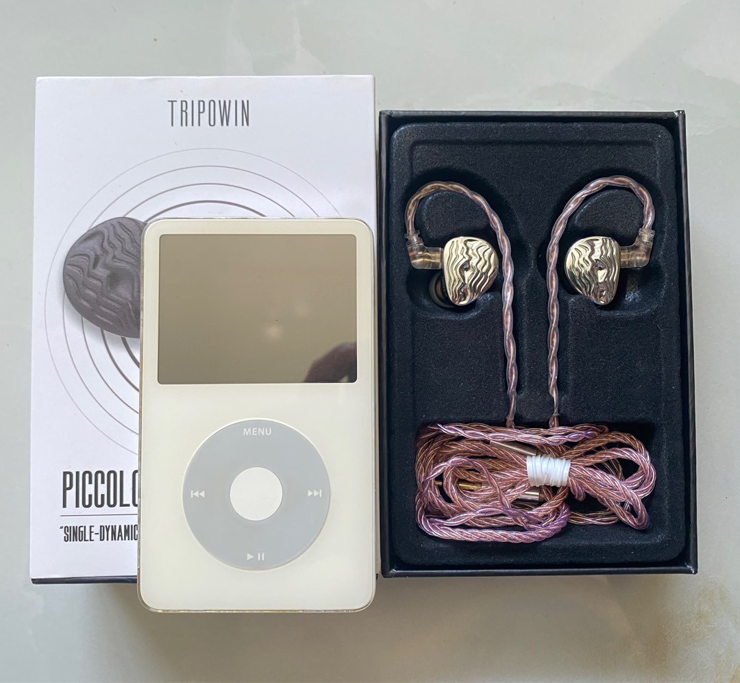 Ipod Classic 5th Gen + IEM, Audio, Portable Music Players on Carousell