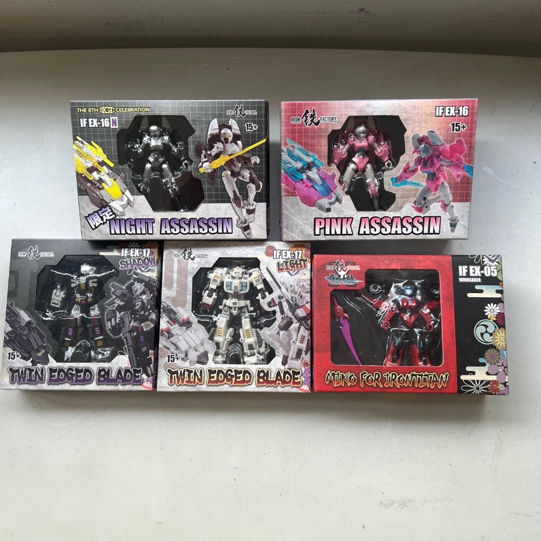 Iron Factory IF series (EX-05 Miko, EX-16 Pink Assassin, EX-16N Night ...