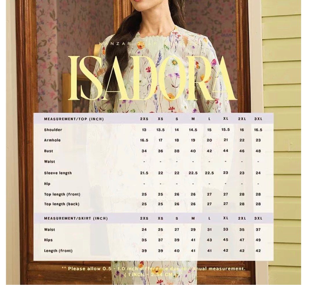 Isadora Kurung Wanzar, Women's Fashion, Muslimah Fashion, Baju Kurung ...