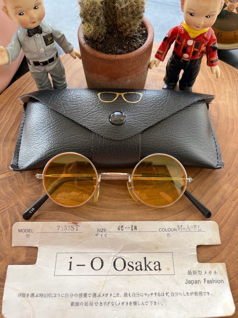 John Lennon vintage sunglasses 70's Made in Japan Frame besi chrome ...