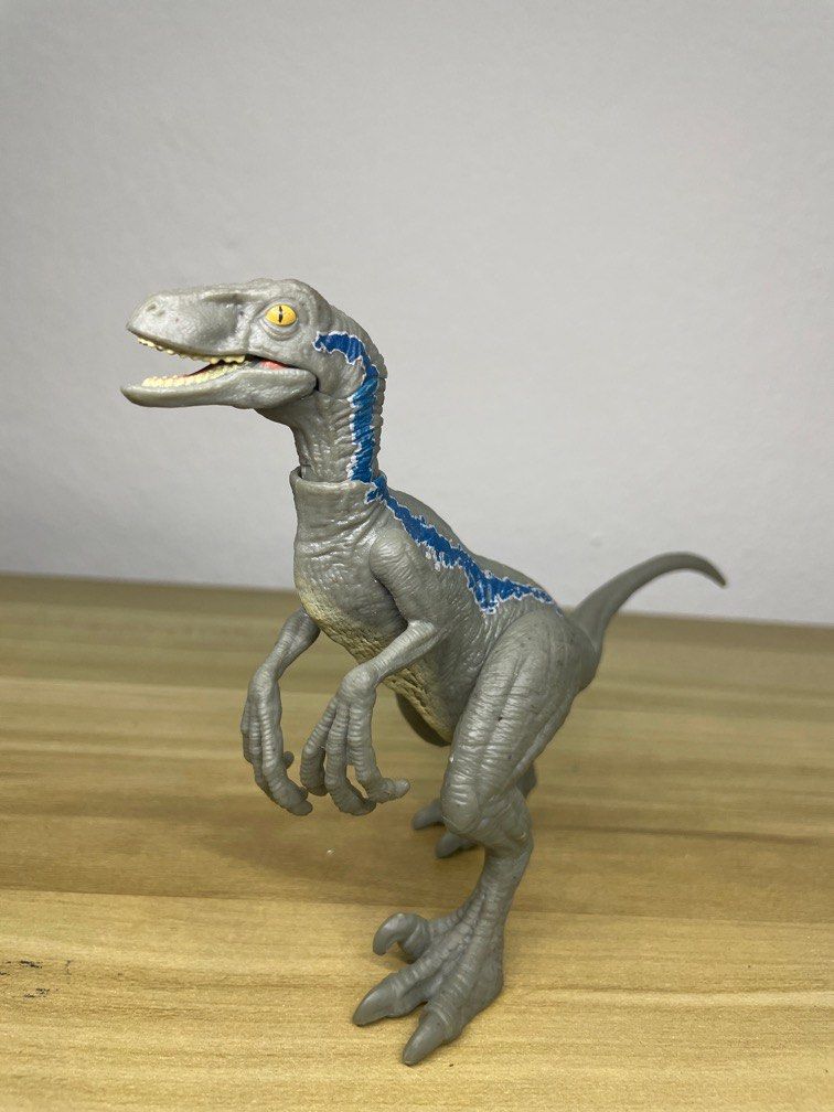[JW]Velociraptor Blue dinosaur model - Genuine Mattel product (no box ...