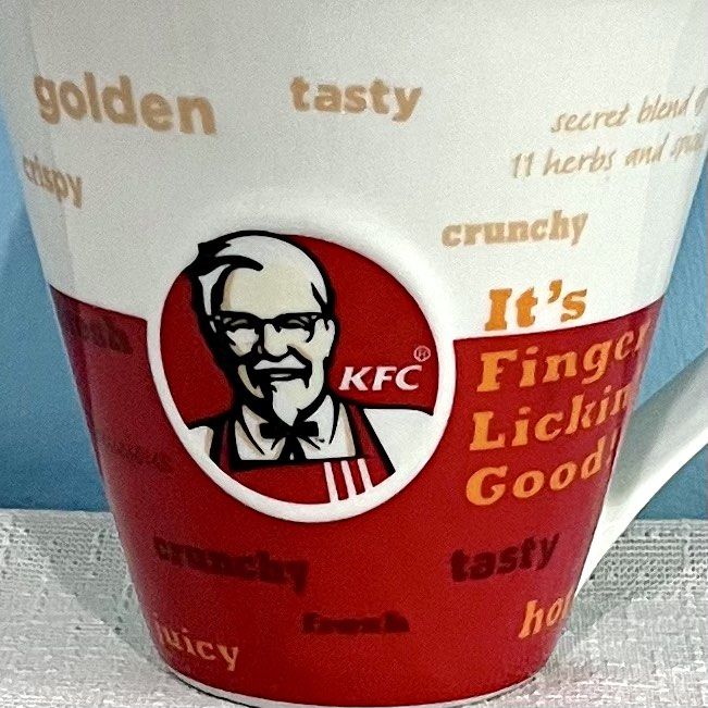KFC limited edition Mug, 500th restaurants contains 24K gold, Hobbies ...