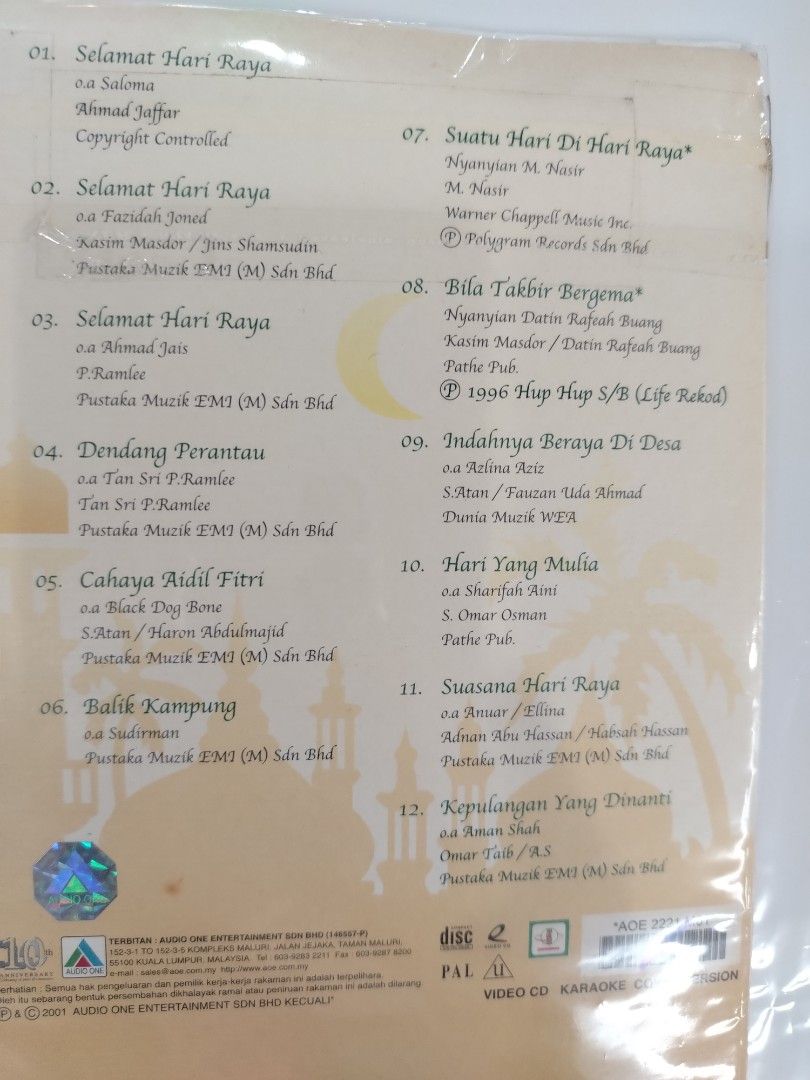 Lagu hari raya dijual, vcd, Hobbies & Toys, Music & Media, CDs & DVDs ...