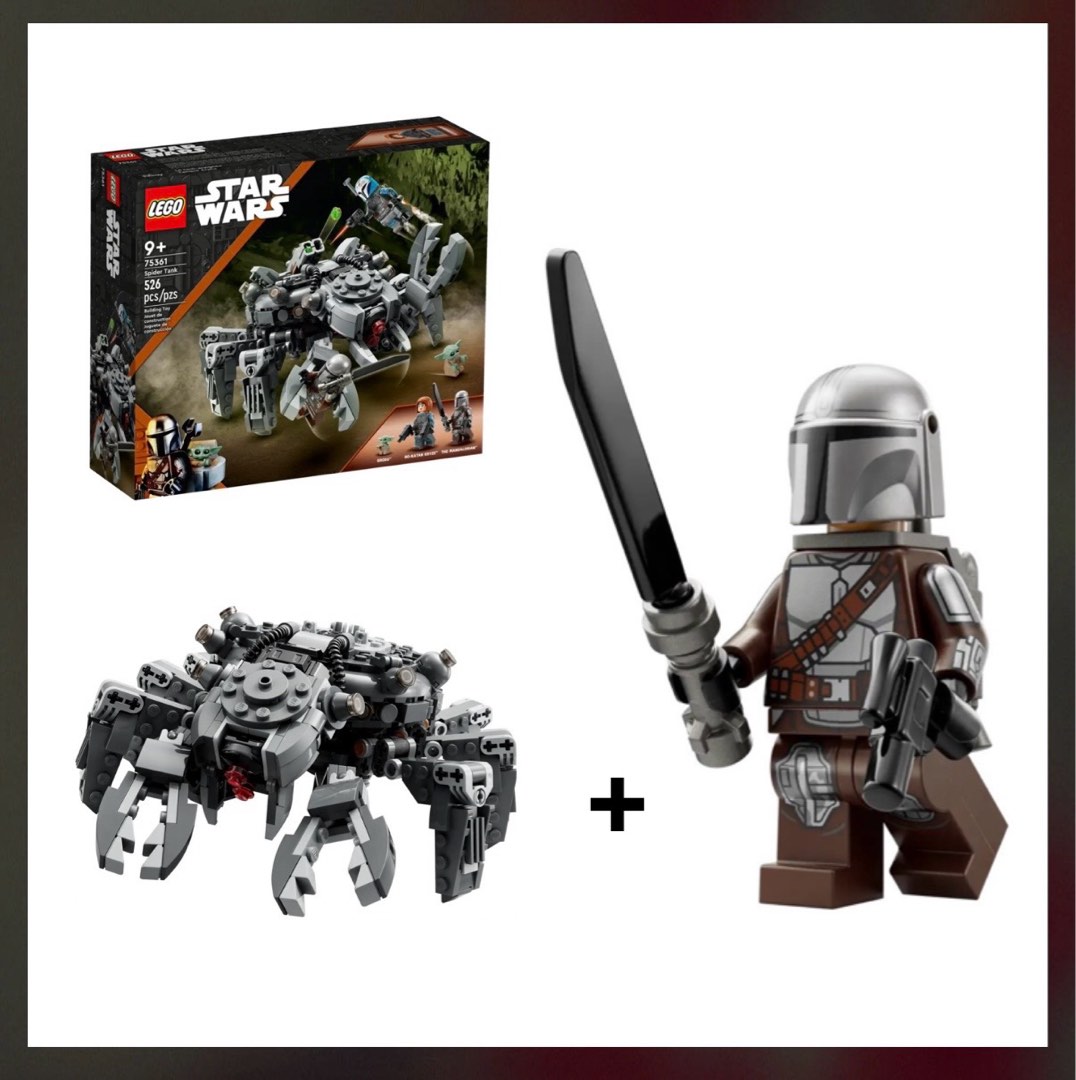 LEGO 75361 Star Wars | The Mandalorian Spider Tank [Build + The ...