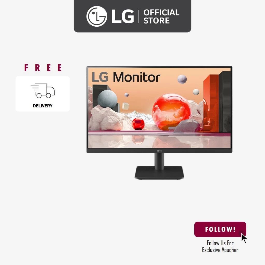 LG 27MS500-B 27" Full HD IPS Gaming Monitor with AMD FreeSync ...