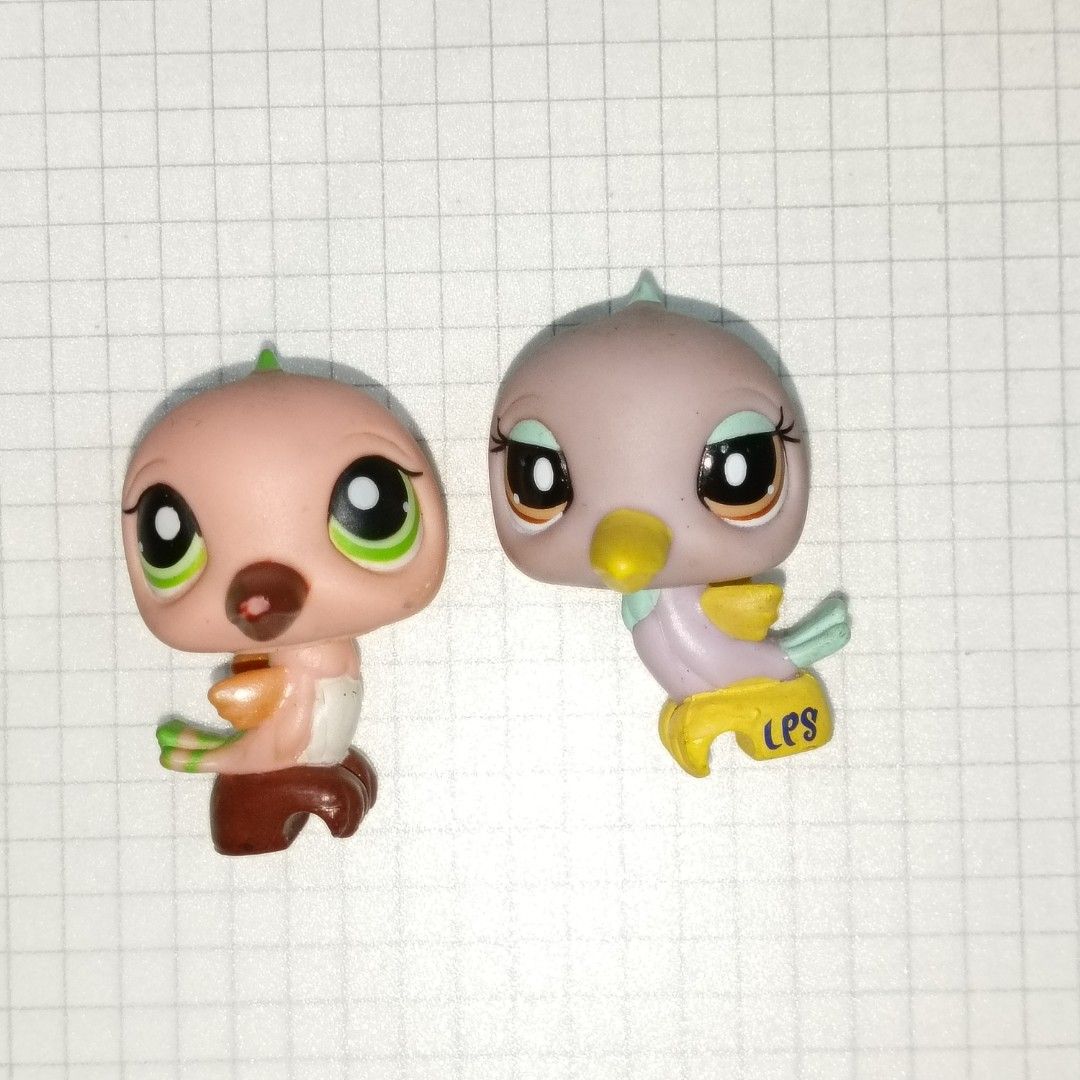 LPS Littlest Pet Shop Bundle of 2 Humming-Bird Pairs Peacock #1440 ...