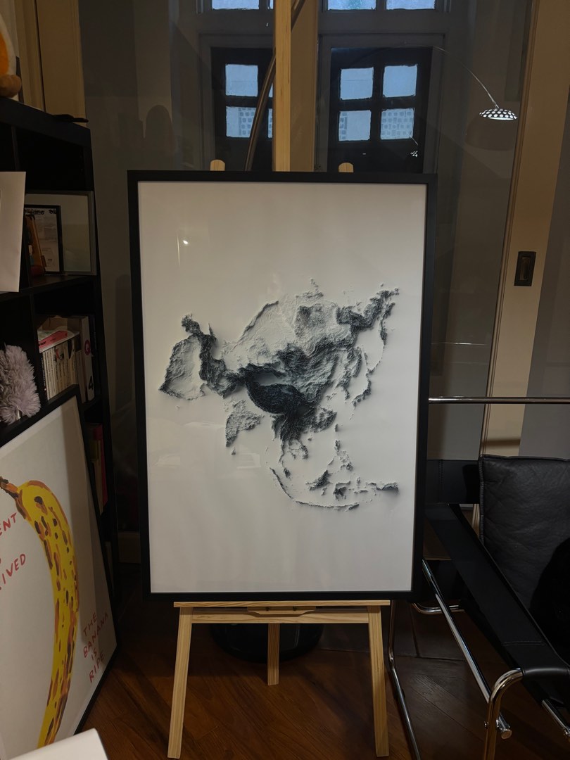 Map of Asia Art Print, Hobbies & Toys, Stationery & Craft, Art & Prints ...