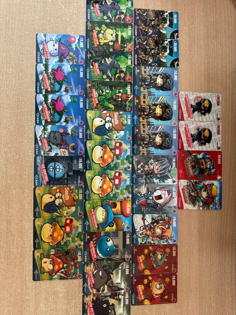 Maplestory Maplesea Asiasoft Prepaid @Cash cards (used), Hobbies & Toys ...